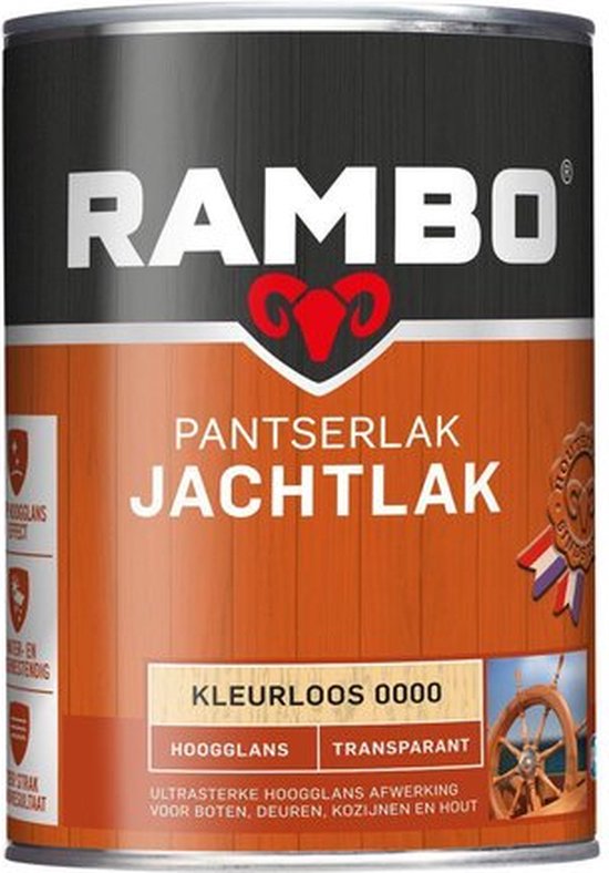 Rambo Pantser Jachtlak - Transparant Hoogglans - Water & Weerbestendig ...