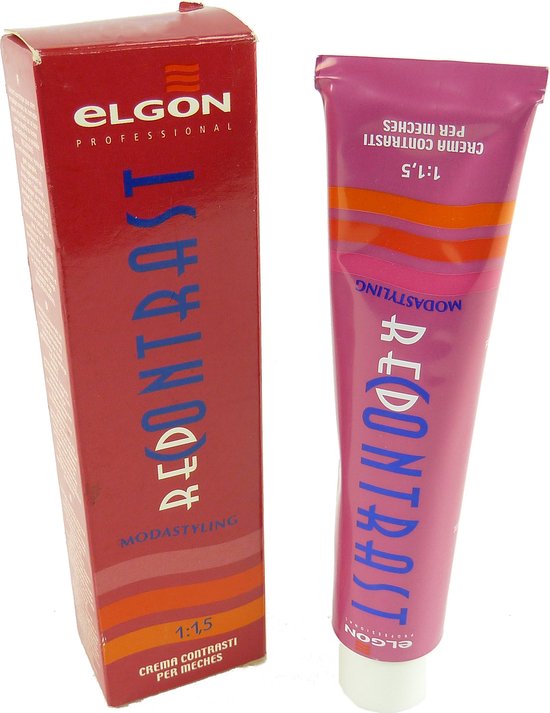 Elgon Red Contrast Modastyling Haarkleur Coloration Cream Color - 60ml ...