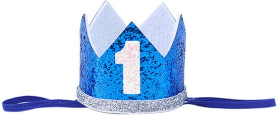 Verjaardag Kroon 1 Jaar - Feesthoedje baby - Kroon Kindje - Versiering ...