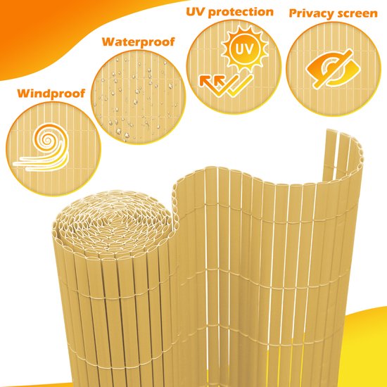 Balkonscherm PVC Tuinscherm Privacy Scherm Mat Hekwerk voor Balkon Terras... | bol