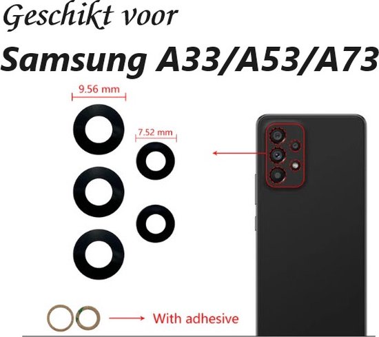 Samsung Galaxy A33 A53 A73 Camera Lens | bol