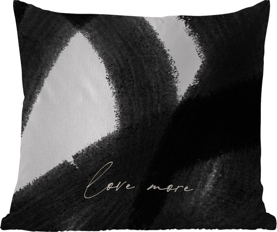 Tuinkussen - Tekst - Abstract - Love more - Quotes - 40x40 cm ...