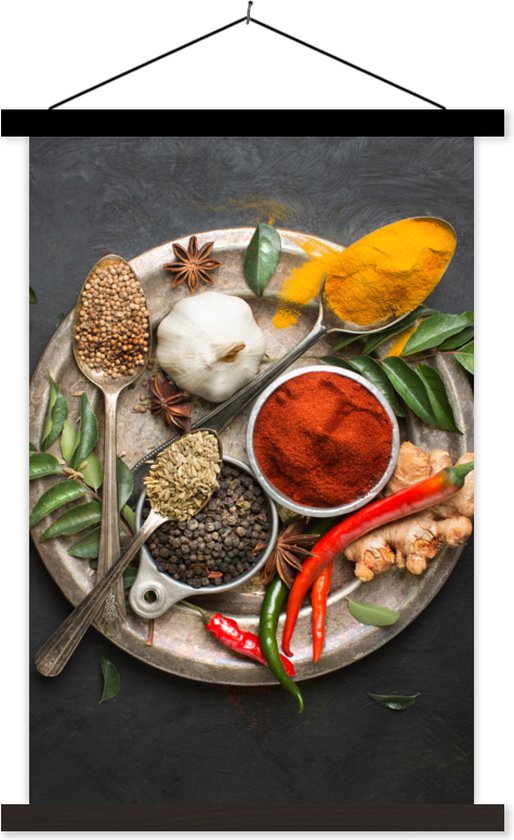 Posterhanger incl. Poster - Schoolplaat - Kruiden - Bord - Peper ...