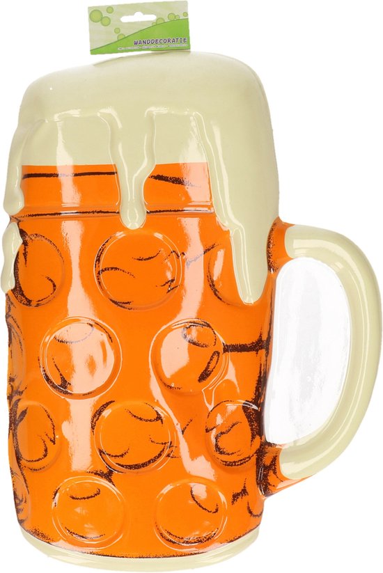 Carnaval/Party/Oktoberfest decoratie bord - bierglas/bierpul - wand/muur versiering -... | bol