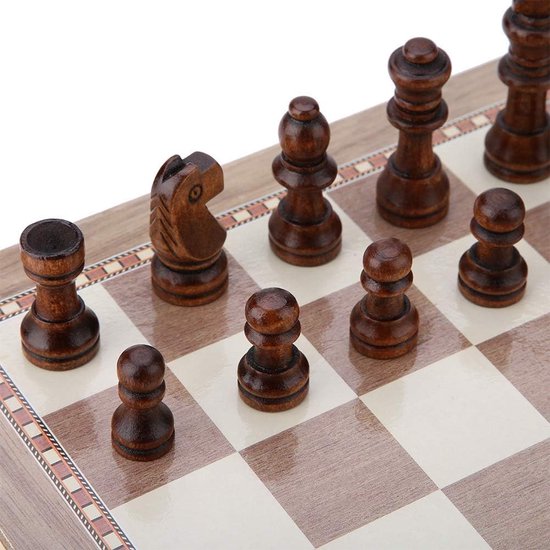 Dambord - Dambord met Damstenen - Familiespel - Damset - Schaakbord ...