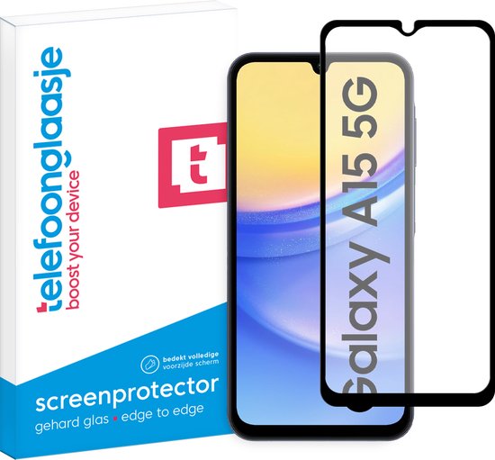 Telefoonglaasje Screenprotectors Geschikt voor Samsung Galaxy A15 5G - Volledig... | bol