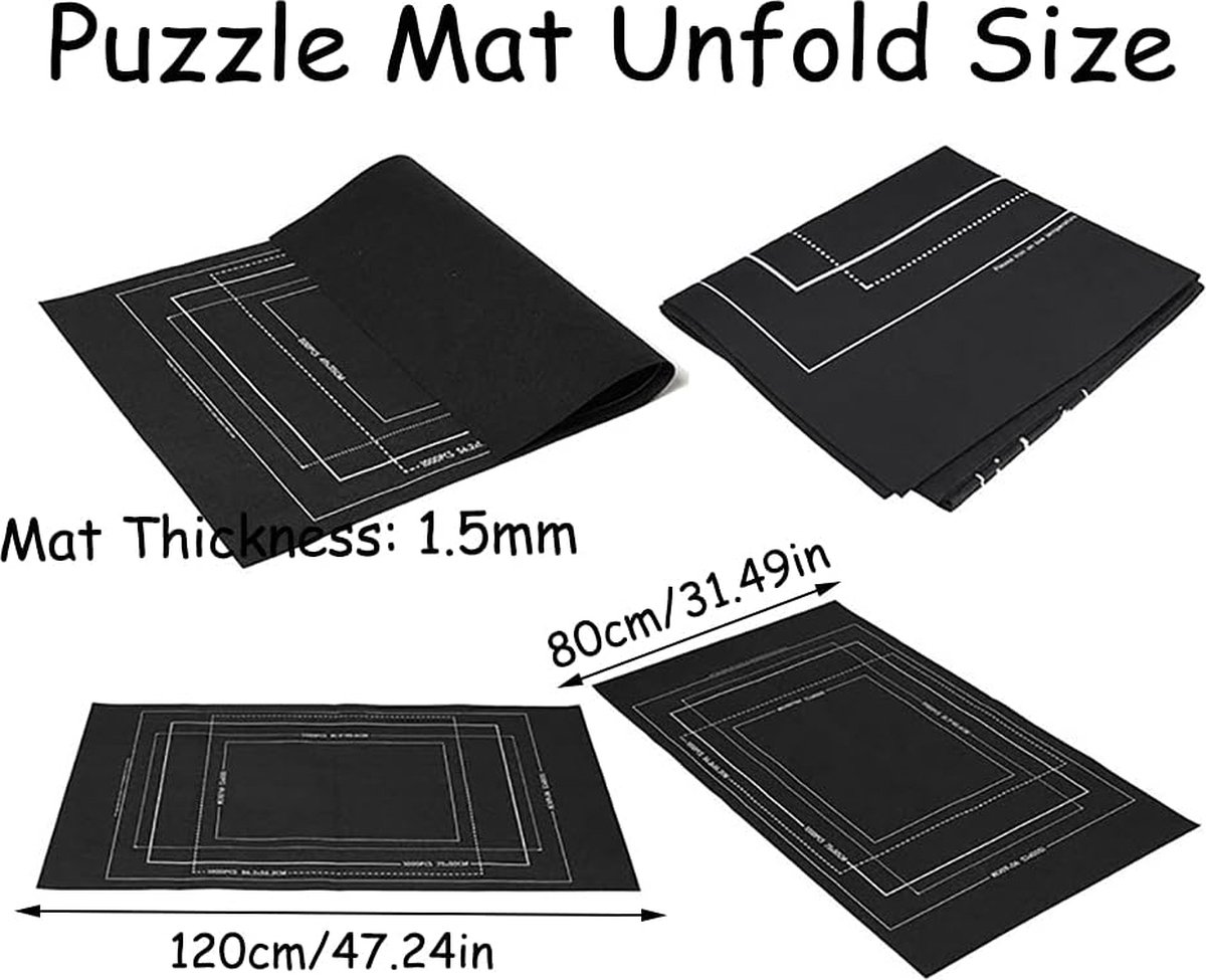 Equivera Puzzelmat - Puzzelkoffer - Puzzelbord - Puzzelrol - Puzzelmat ...