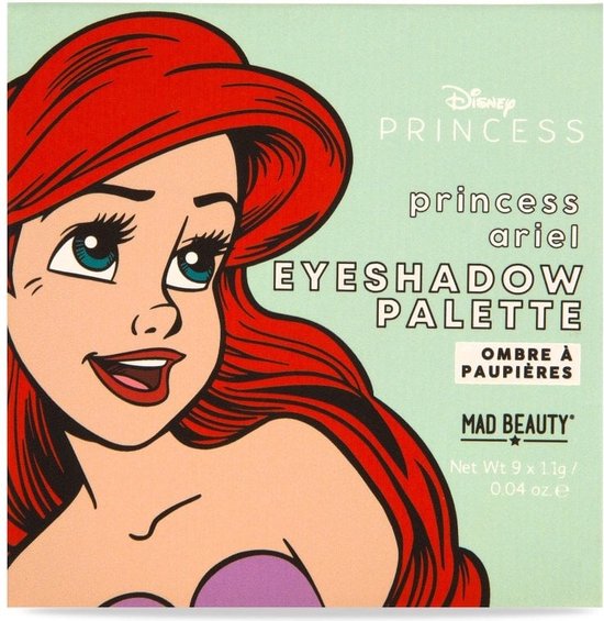 Mad Beauty X Disney Pop Princess Ariel Eyeshadow Palette Bol