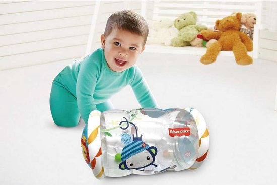 Fisher Price Kruiprol - Baby Rol om te Kruipen - Opblaasbaar met 3 Bel ...