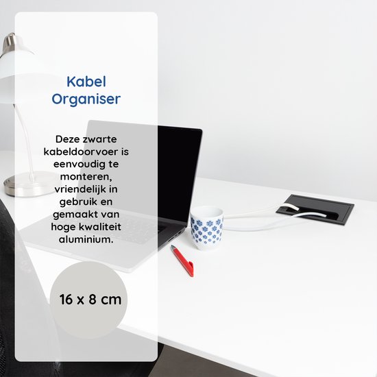 Eleganca Kabeldoorvoer – Kabelgat voor Bureau – Met Borstelafsluiting ...