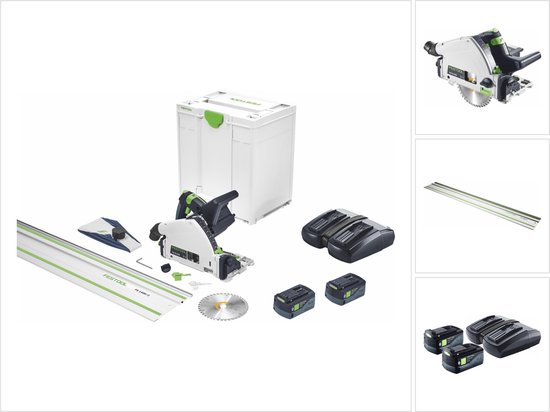 Festool TSC 55 5,0 KEBI-Plus/XL-FS Accu Invalcirkelzaag 18V 5.0Ah in ...