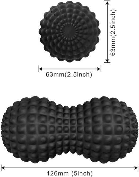 Trigger Point Massage Ball - Fascia voor rug, nek, schouders - Deep ...