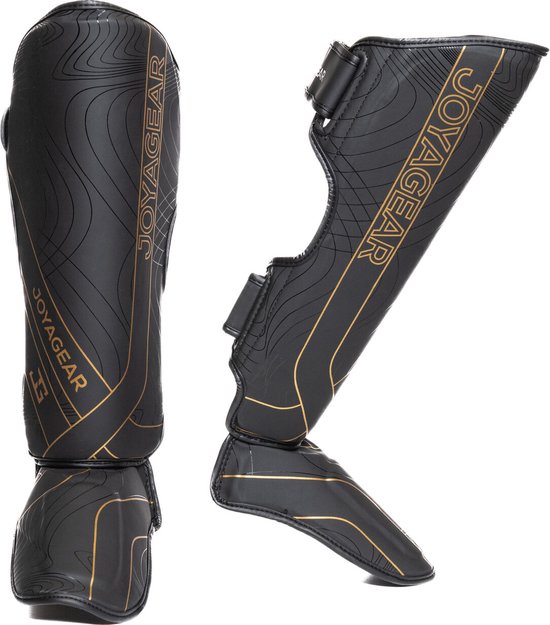 Joya Essential - Scheenbeschermers - Zwart met goud - XL | bol