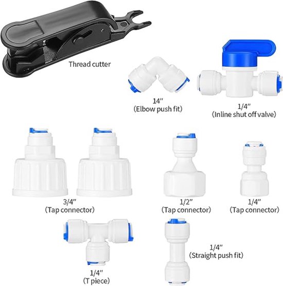 20 m watertoevoerleiding, aansluiting, universele set, waterslang ...