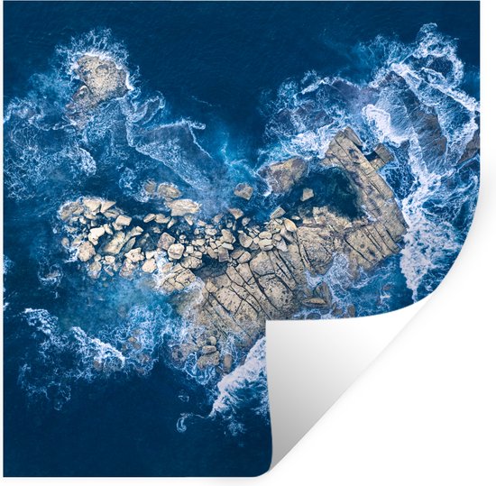 Muurstickers - Sticker Folie - Golven - Stenen - Hart - 100x100 cm ...