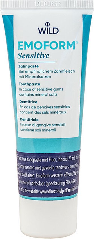 Emoform Tandpasta Sensitive Fluoride 75 ml | bol