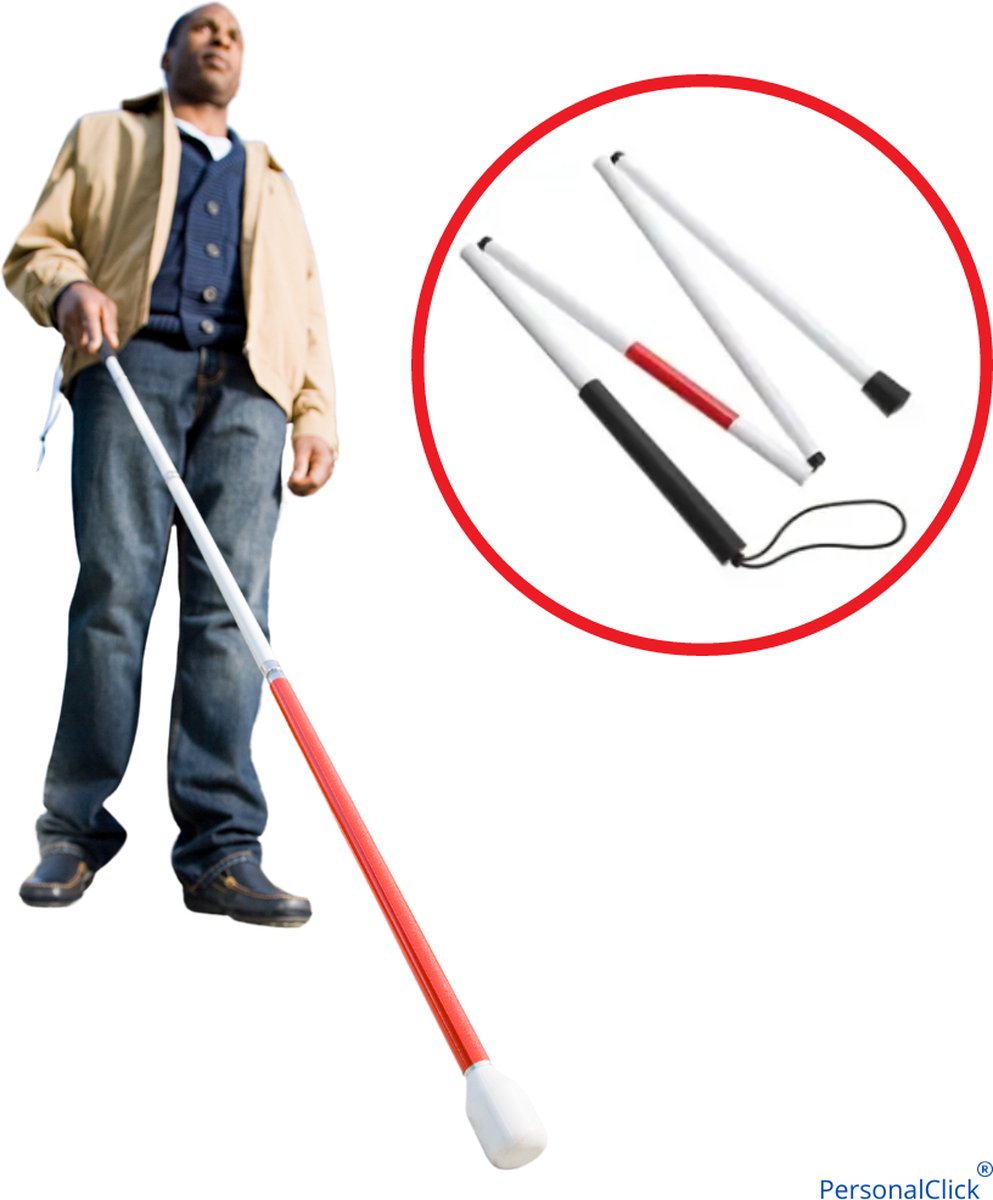 PersonalClick - Opvouwbare blindegeleidestok - inklapbaar - taststok ...