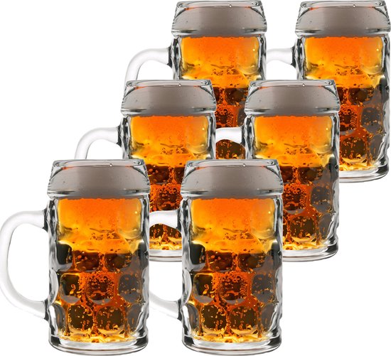 Oktoberfest Bierpullen 1 liter 6 stuks | bol