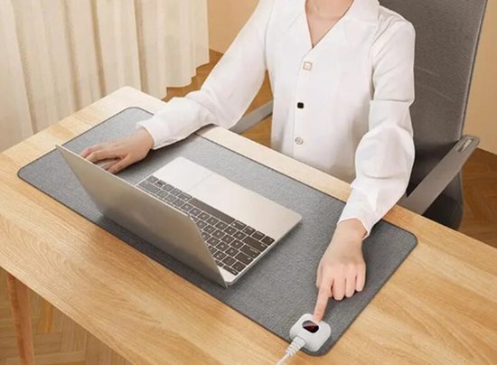 Luxe verwarmde bureauonderlegger / 52x26 bureaumat / verwarmde muismat ...