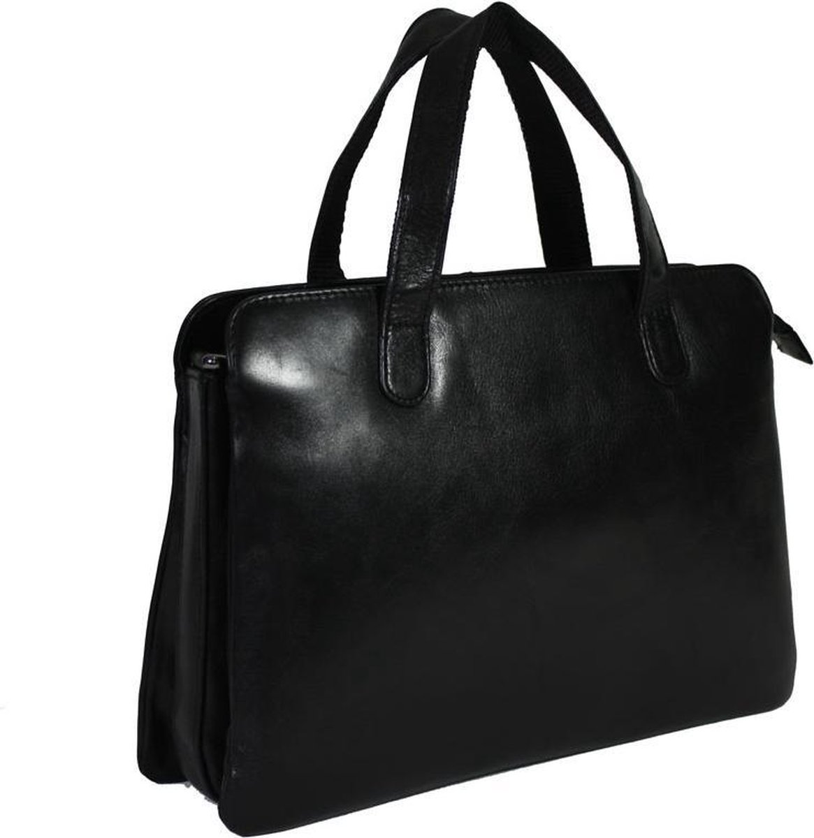 Klassieke Handtas leer 3 vakken | bol.com