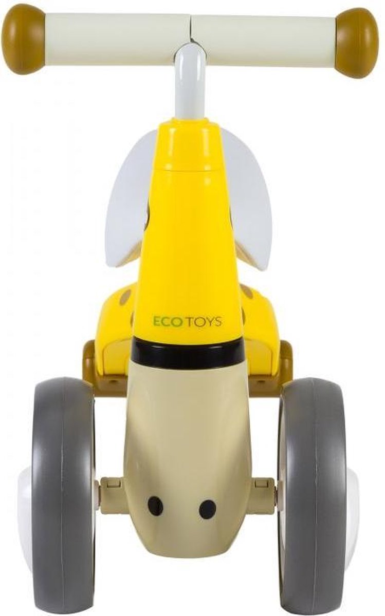 Kinder loopfiets - driewieler - geel & wit | bol.com