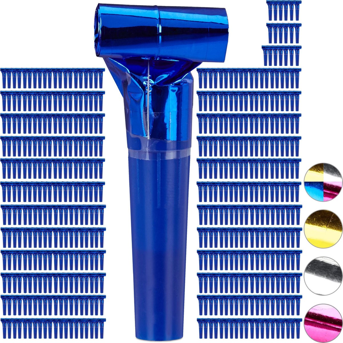 Relaxdays 500 x roltongen feest toeter - feesttoeters - roltoeters ...