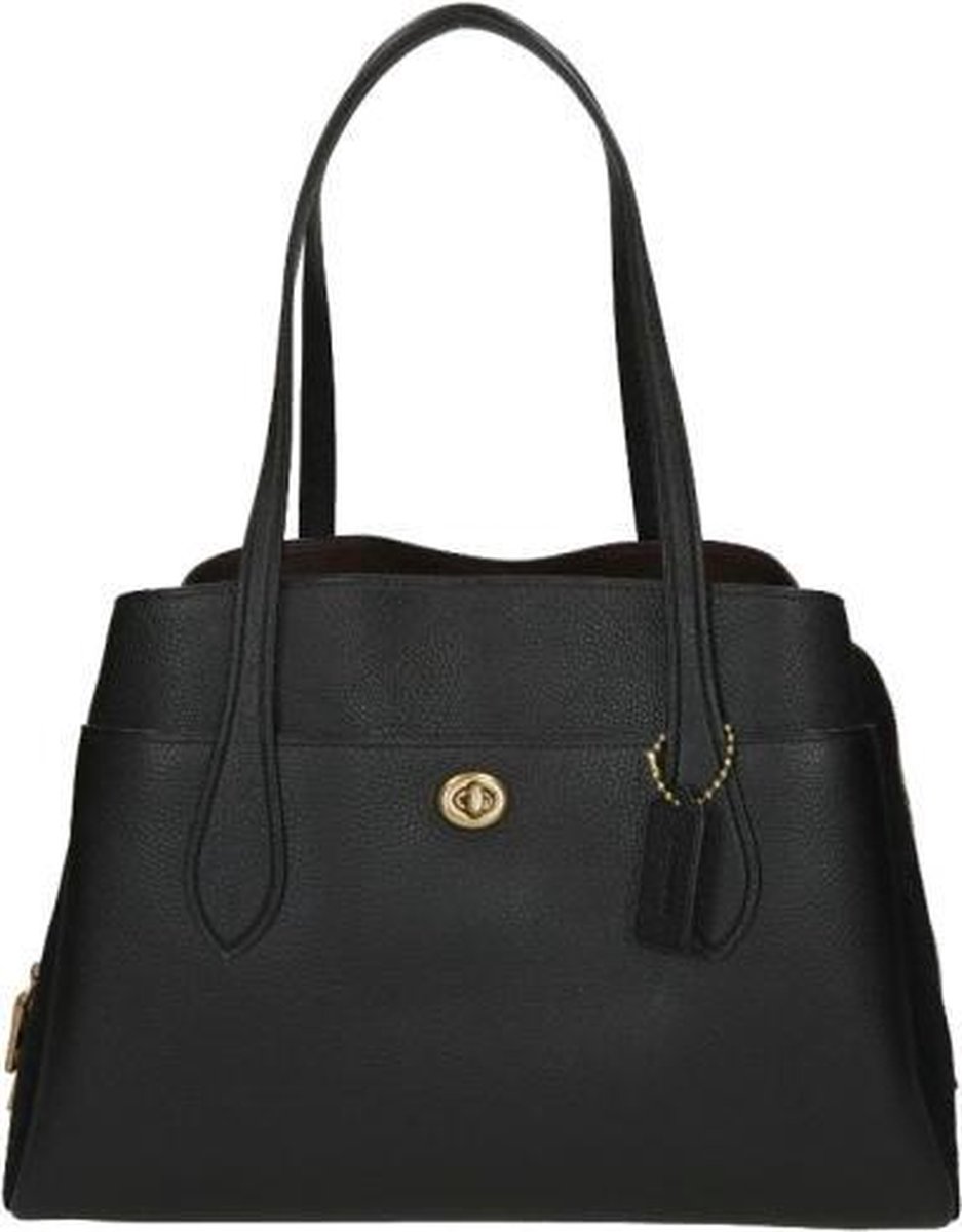 Coach Schoudertas Lora Leer - zwart | bol.com