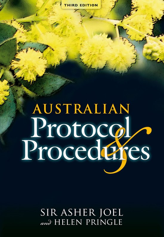 Australian Protocol and Procedures, 3rd Edition (ebook), Helen Pringle ...