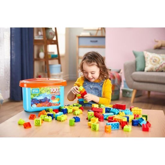MEGA BLOKS Junior Builders Barrel 100 blokken - 2 jaar en + | Games | bol.com