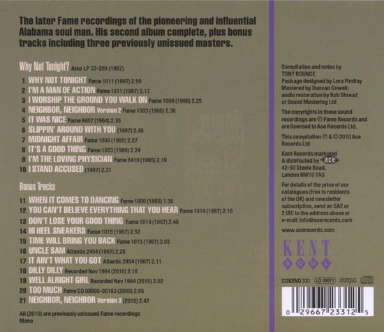 Why Not Tonight?, Jimmy Hughes | Muziek | bol