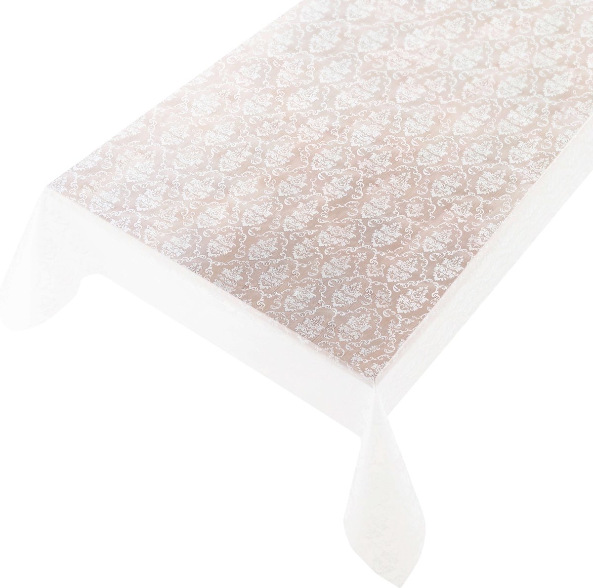 Toile cirée transparente Aida White - Disponible en 12 tailles | bol.com