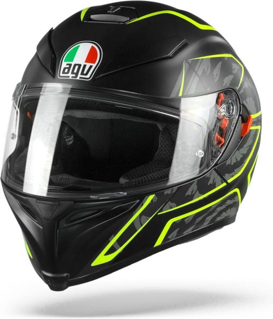 Agv K5 S Max Vision Tornado Mat Zwart Geel Fluo Integraalhelm ...