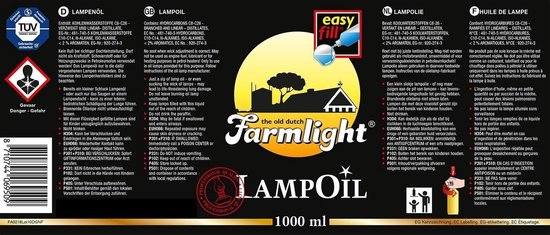 lampolie - 12 Flessen -1 Liter - blank | bol.com