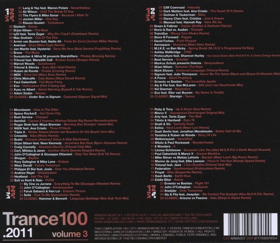 Trance Top 100 2011 - Vol. 3, various artists | CD (album) | Muziek ...