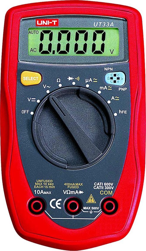 Uni-T UT33A Digitale Multimeter MIE0062 | bol.com