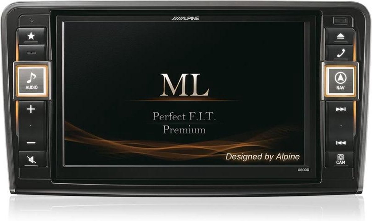 Alpine X800D-ML navigator 20,3 cm (8") Touchscreen LCD Vast Zwart | bol.com