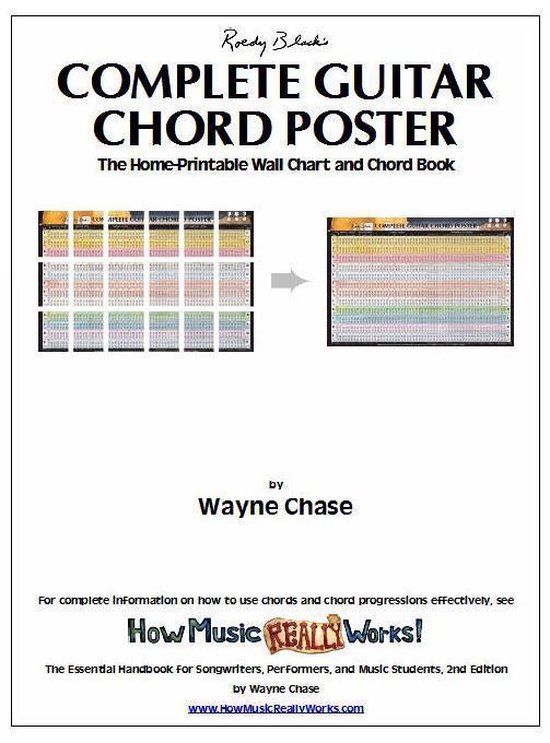 Roedy Black's Complete Guitar Chord Poster: The Home-Printable Wall ...