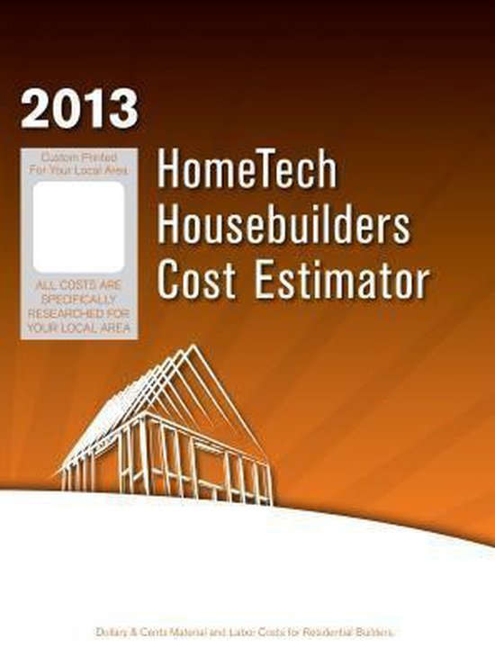 HomeTech Housebuilders Cost Estimator | 9781628146882 | Boeken | bol.com