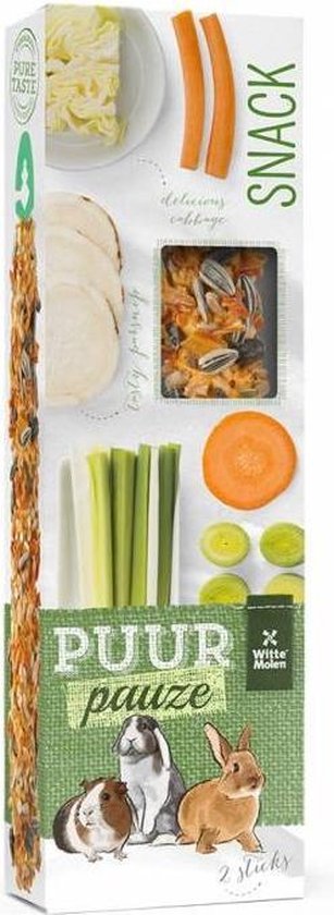 Witte Molen Puur pauze sticks pastinaak & kool 180 gram | bol.com