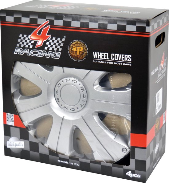 Carpoint Wieldoppen Racing 16 Inch Abs Zilver Set Van 4 | bol