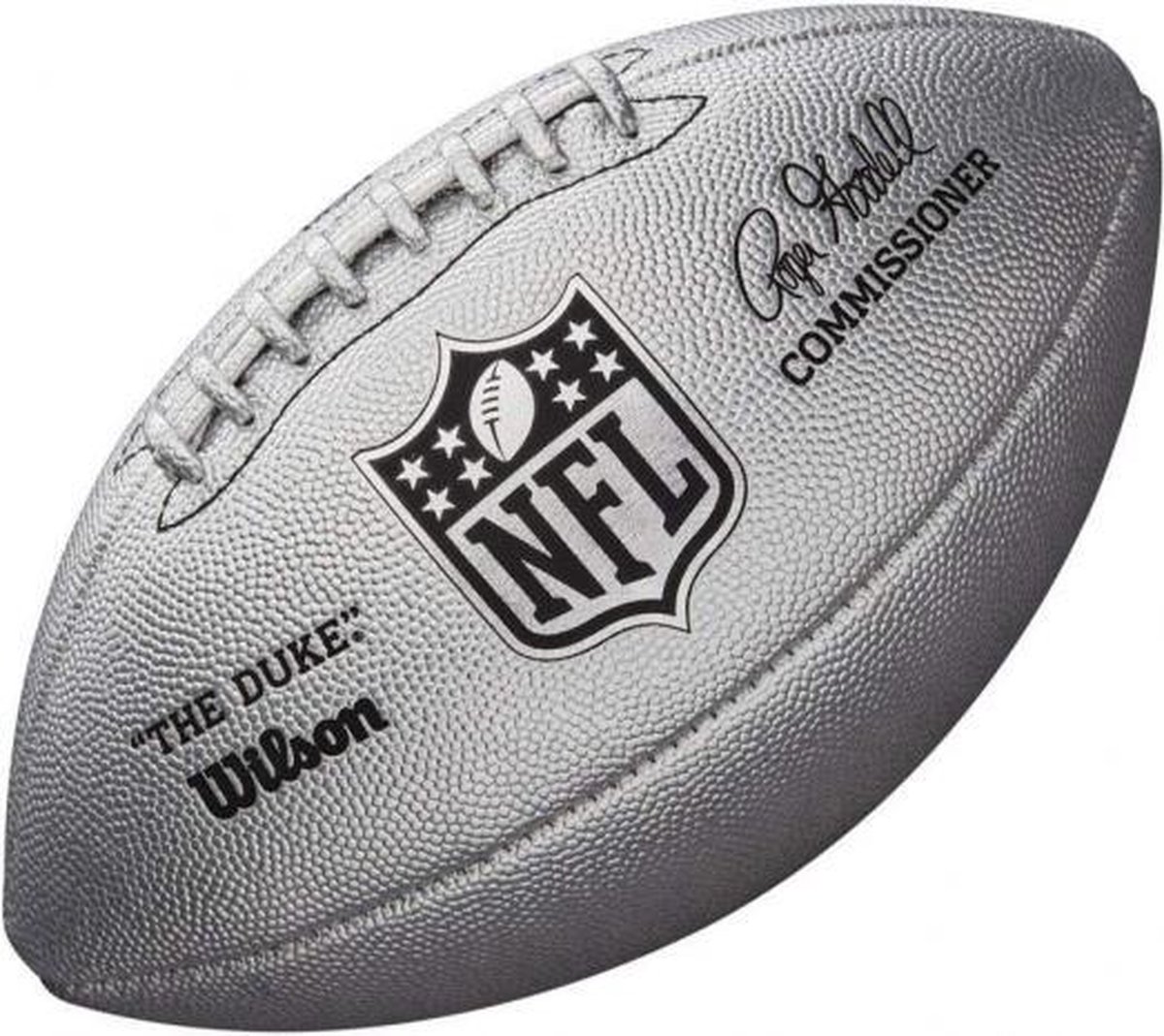 Wilson WTF1827 Duke Metallic Edition Football - Official Size - Silver ...