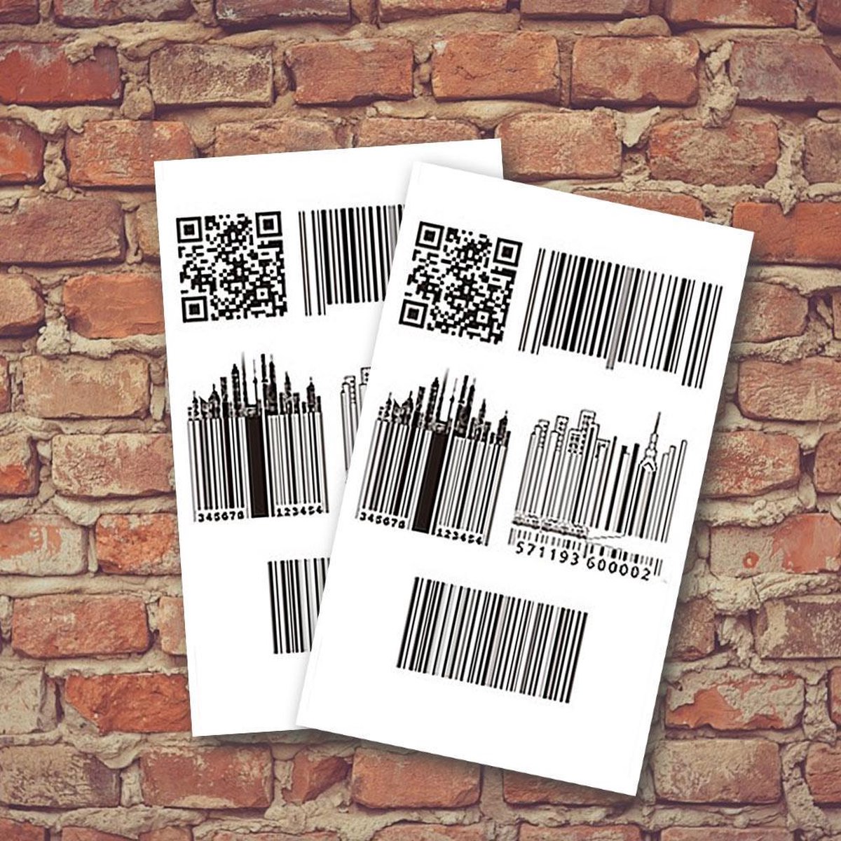 Streepjes code plaktattoo's | 2 stuks | bol.com