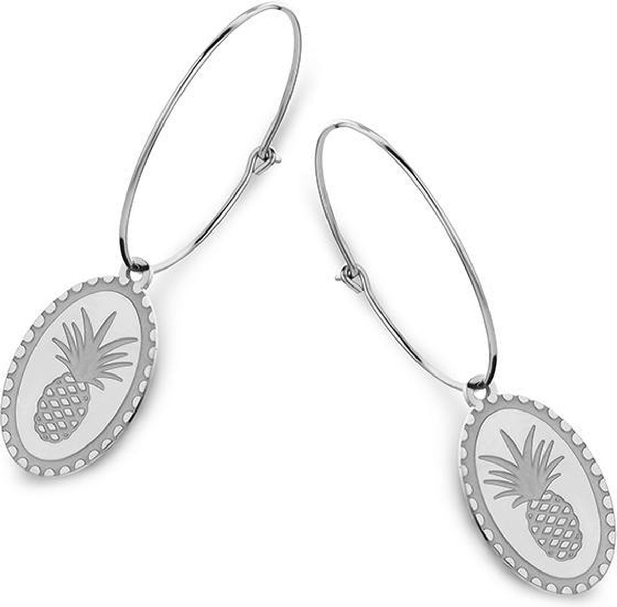 CO88 Collection Celestial 8CE 70043 Stalen Oorringen - Ovaal 25 mm ...