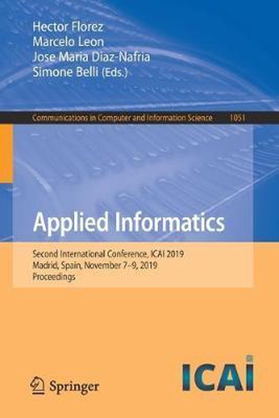 Communications in Computer and Information Science- Applied Informatics ...