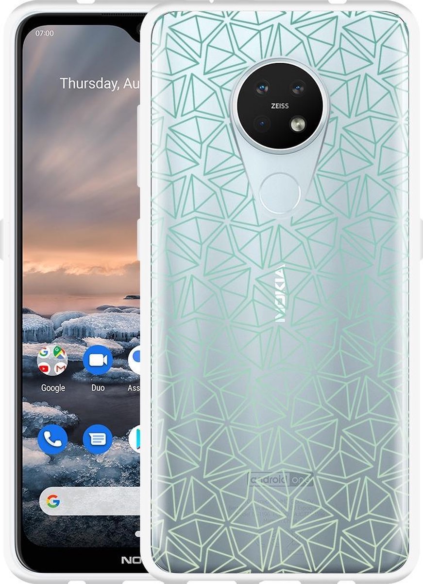 Nokia 6.2 / 7.2 Hoesje Triangles - Designed by Cazy | bol