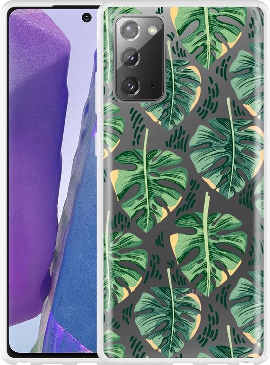 Samsung Galaxy Note 20 Hoesje Palm Leaves Large - Designed by Cazy | bol
