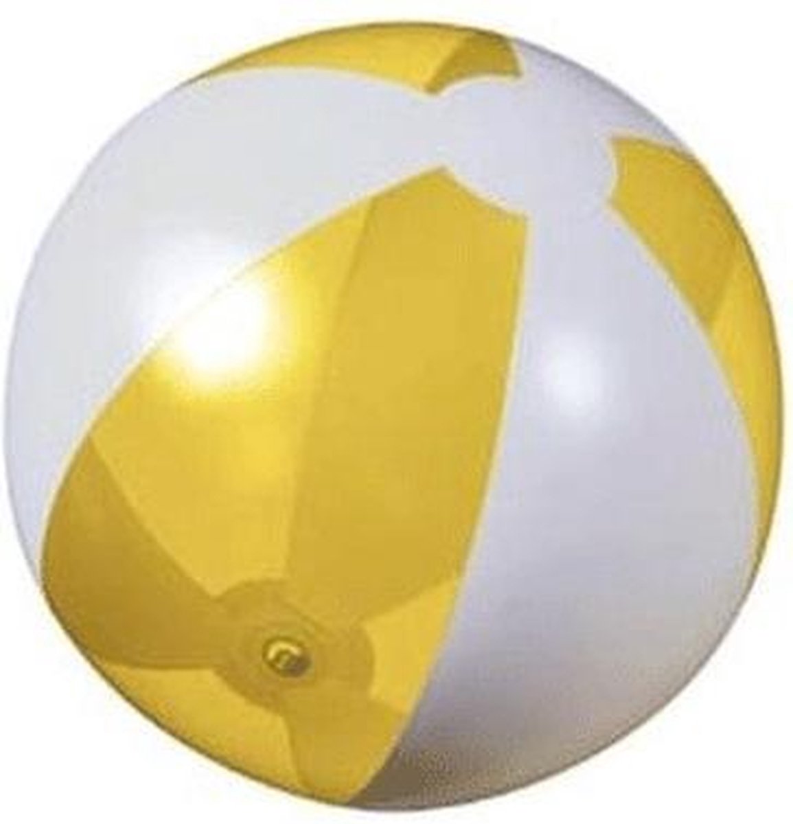 10x Opblaasbare strandbal geel | bol.com