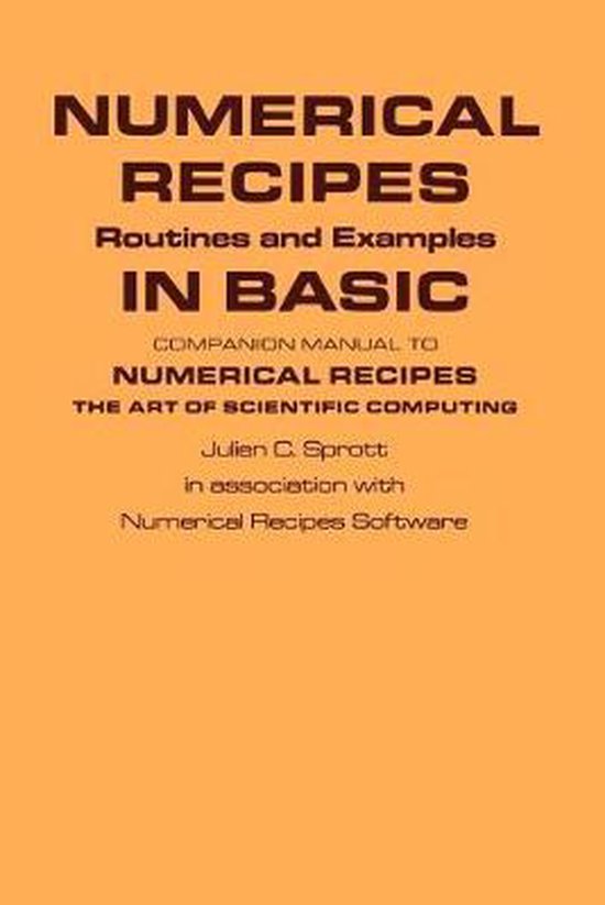 Numerical Recipes Routines and Examples in BASIC (First Edition ...