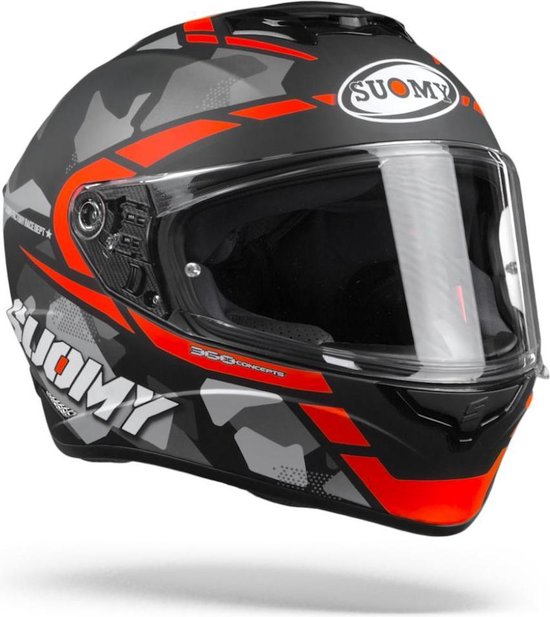 Suomy Stellar Race Squad Mat Rood Integraalhelm - Maat XXL - Helm | bol.com
