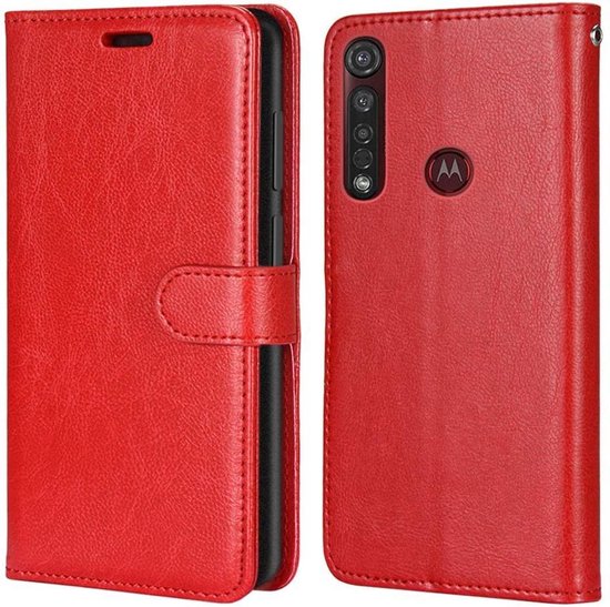 Motorola Moto G8 Plus hoesje book case rood | bol.com
